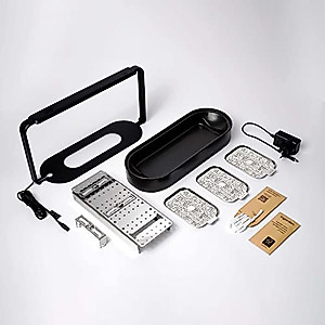 ingarden Superfood Microgreens Indoor Growing Kit with 3 Starter Seed Pod Trays and Grow Light, Smart Indoor Garden (Ceramic) | Jet Black