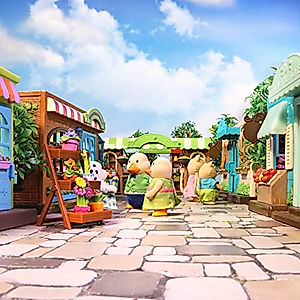 Li'l Woodzeez Store Playset – Hoppin' Farmers Market – 97pc Toy Market Set with Play Food and Shopping Accessories – Toys for Kids Aged 3 and Up