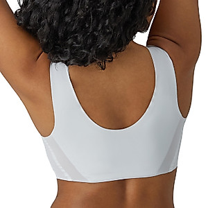 Bali Womens Comfort Revolution Easylite Wireless T-shirt Bra, Pullover Wirefree Full Coverage Bra, White, X-Large US