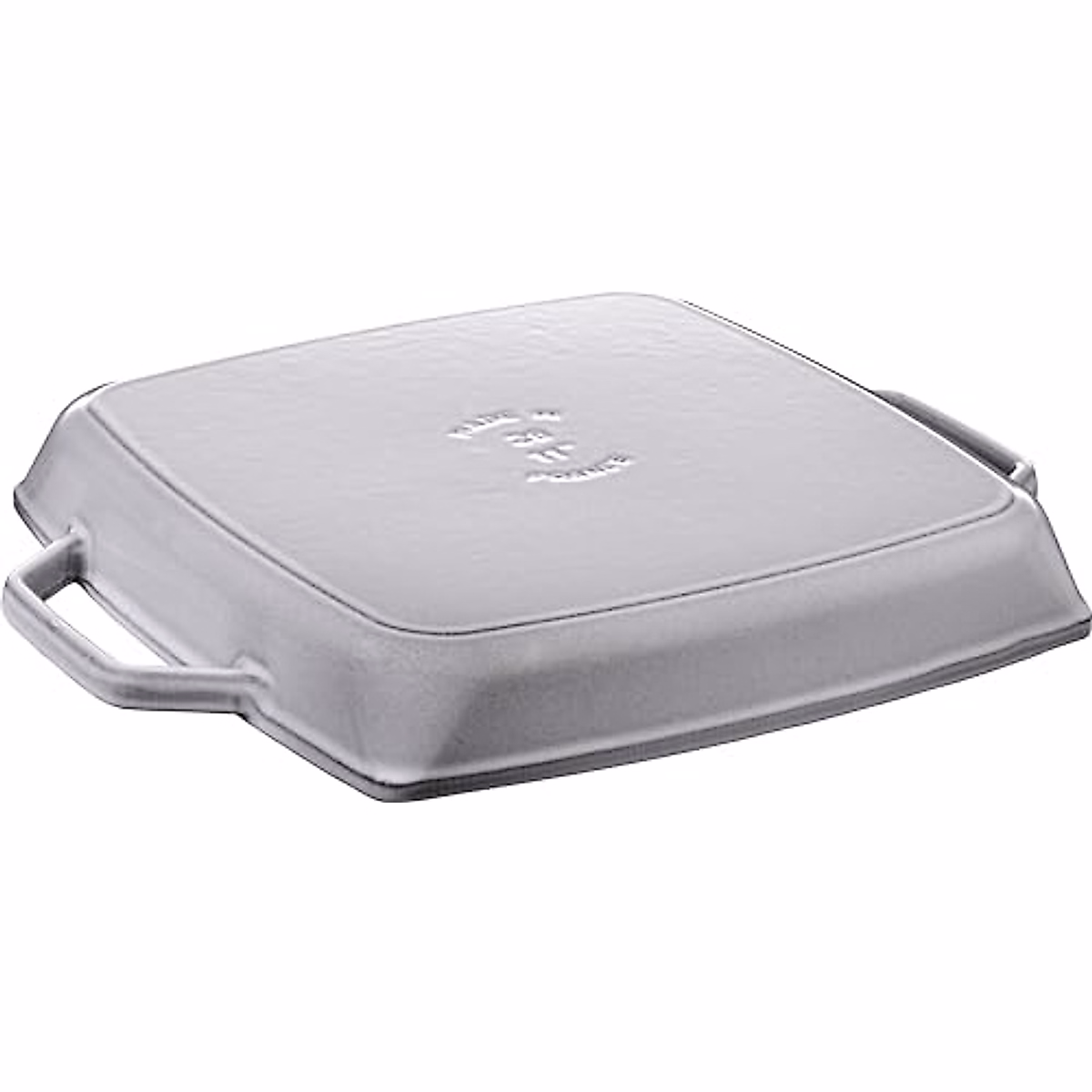 staub 40511-684 Pure Grill Square, Gray, 11.0 inches (28 cm) Grill Pan, Both Hands, Casting, Enamel, Induction Compatible, Japanese Authentic Product