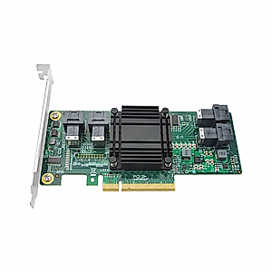 DiliVing 4 Port U.2 to PCI Express x8 SFF-8639 NVMe SSD Adapter with SFF-8643 Mini-SAS HD 36 Pin Connector and PLX8724 chipset for Servers-LRNV9324-4I