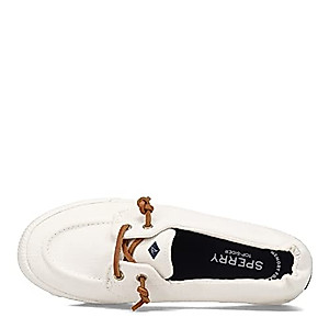 Sperry Top-Sider Women's Lounge Away 2 Linen Boat Shoe White 10 Medium US