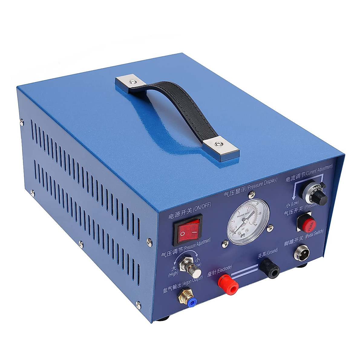 Jewelry Pulse Argon Spot Welder,Automatic Jewelry Spot Welder 800W Portable Pulse Sparkle Jewelry Welder for Gold Silver Platinum with Foot Pedal (style 1)