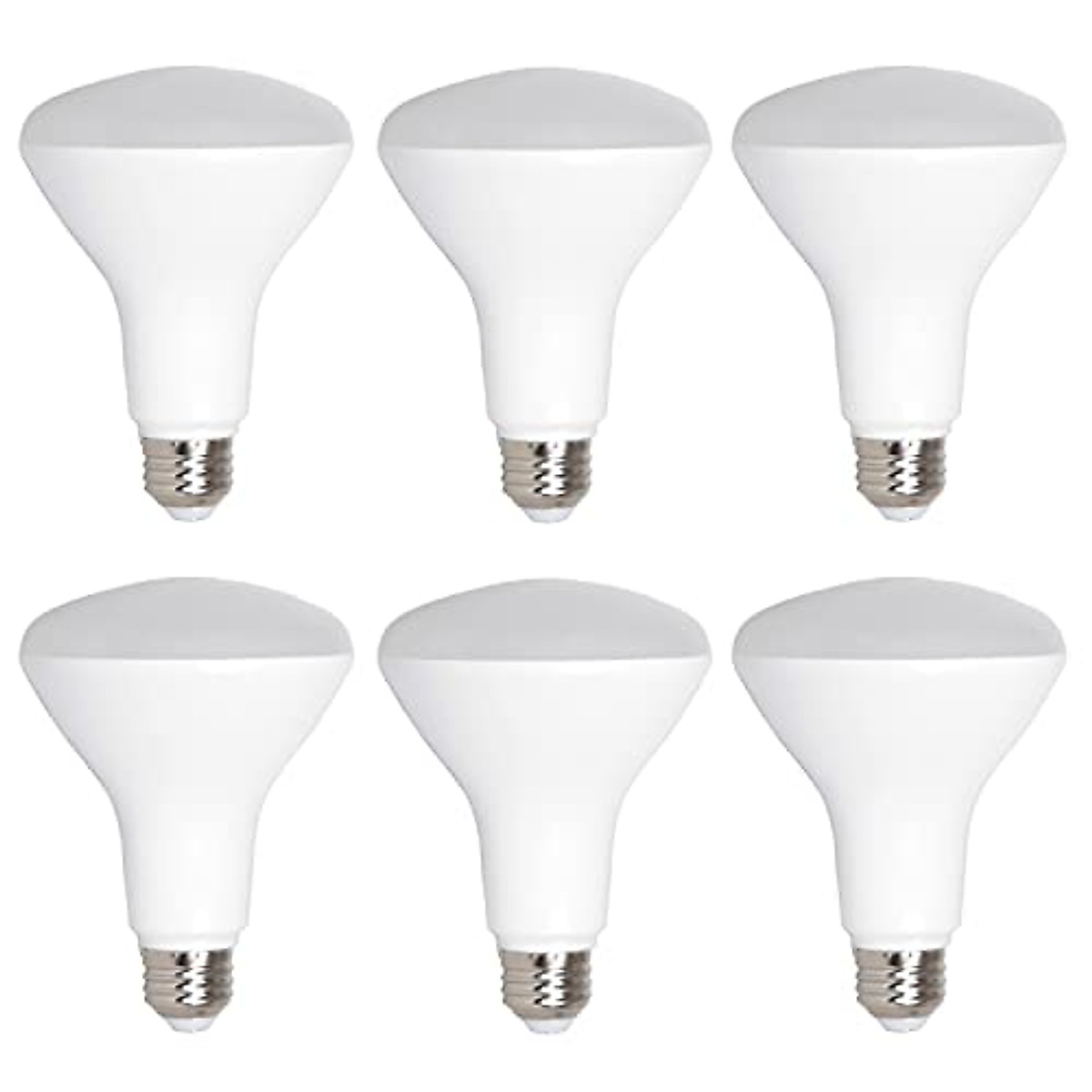 Maxxima LED BR30 65 Watt Equivalent Dimmable 8 Watt Light Bulb Warm White 720 Lumens Energy Star, 3000K (Pack of 6)