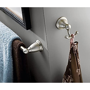 Moen YB2224BN Brantford Collection 24-Inch Bathroom Single -Towel Bar, Brushed Nickel