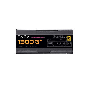 EVGA Supernova 1300 G+, 80+ Gold 1300W, Fully Modular, 10 Year Warranty, Includes Free Power On Self Tester, Power Supply 220-GP-1300-X1