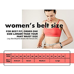 Earnda 2 Pack Brown Belt Women's Chic Faux Leather Waist Belt for Jeans Black&Brown Small