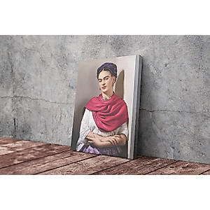 MW MERWEZI Frida Kahlo Poster Painting Canvas Wall Art Home Decor Framed Art (20"x30" Stretched on Wood)