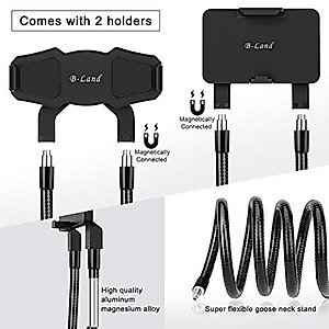 B-Land Cell Phone Holder, Tablet Holder iPad Stand Universal Phone Stand, Lazy Bracket, DIY Flexible Gooseneck Mounts with Multiple Function