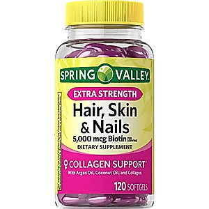 Revitalize Your Beauty with Spring Valley's. Includes Luall Fridge Magnetic + Spring Valley Hair, Skin & Nails Dietary Supplement