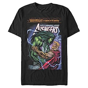 Marvel Big & Tall Classic She Hulk Avengers Dec18 Men's Tops Short Sleeve Tee Shirt, Black, Large