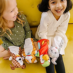 Melissa & Doug 96036 Playful Pets Hand Puppets, Multicolor