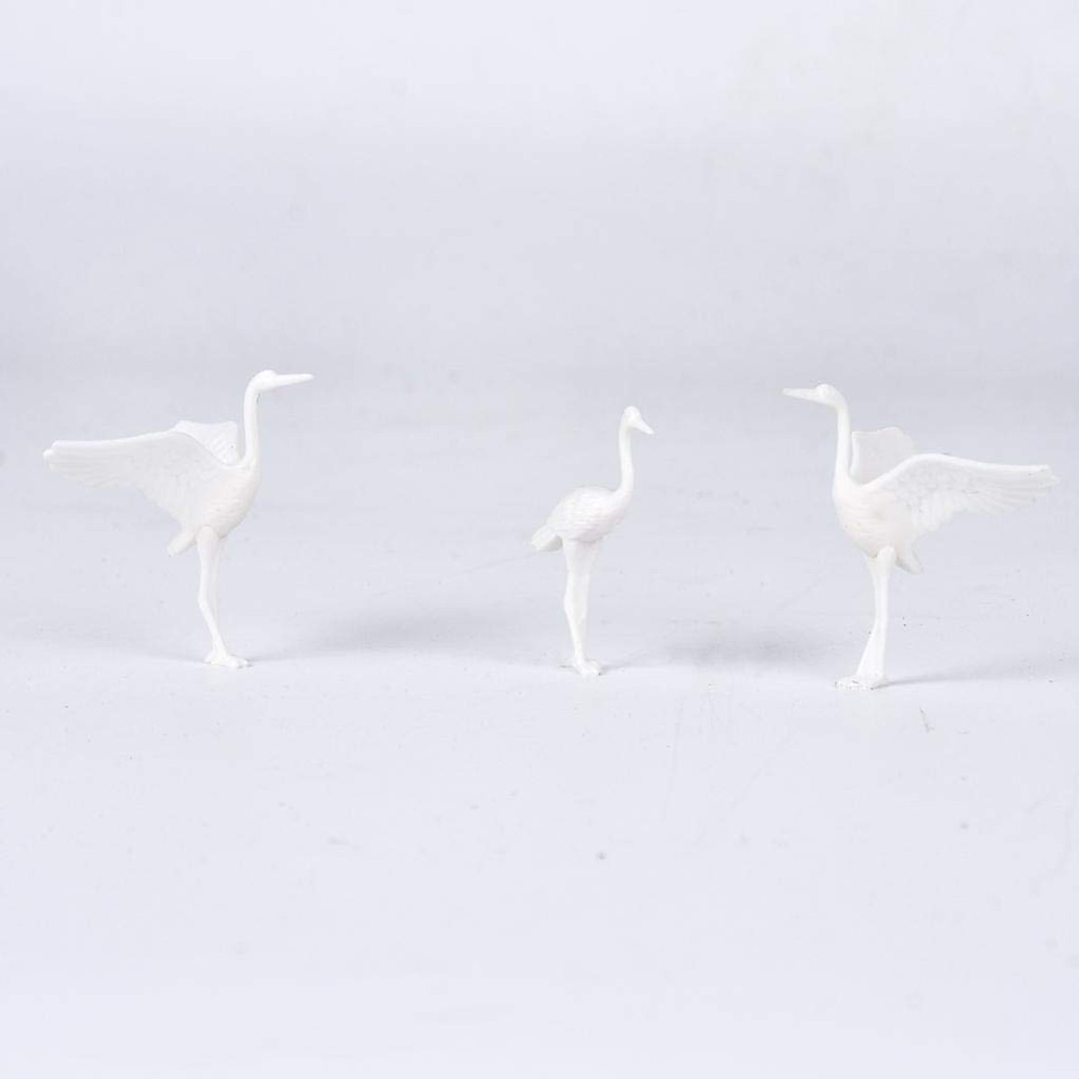 B Baosity 10 Miniature Pieces Figures Bird Crane 4x4x3cm