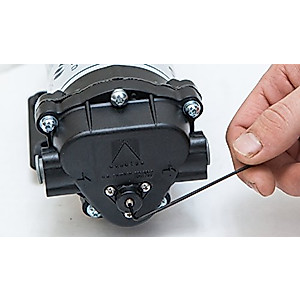 GROWONIX BP-1530-1/4" Booster Pump, Up To 720GPD Gallons Per Day @ 1:1 Ratio, RO Pump for the EX200, GX150, GX200, EX400 Reverse Osmosis Systems, 80 PSI, High Pressure Cutoff, Adjustable