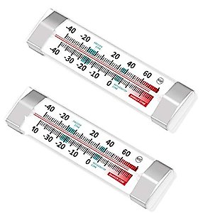 Fridge Refrigerator Freezer Analog Thermometer (2pack)