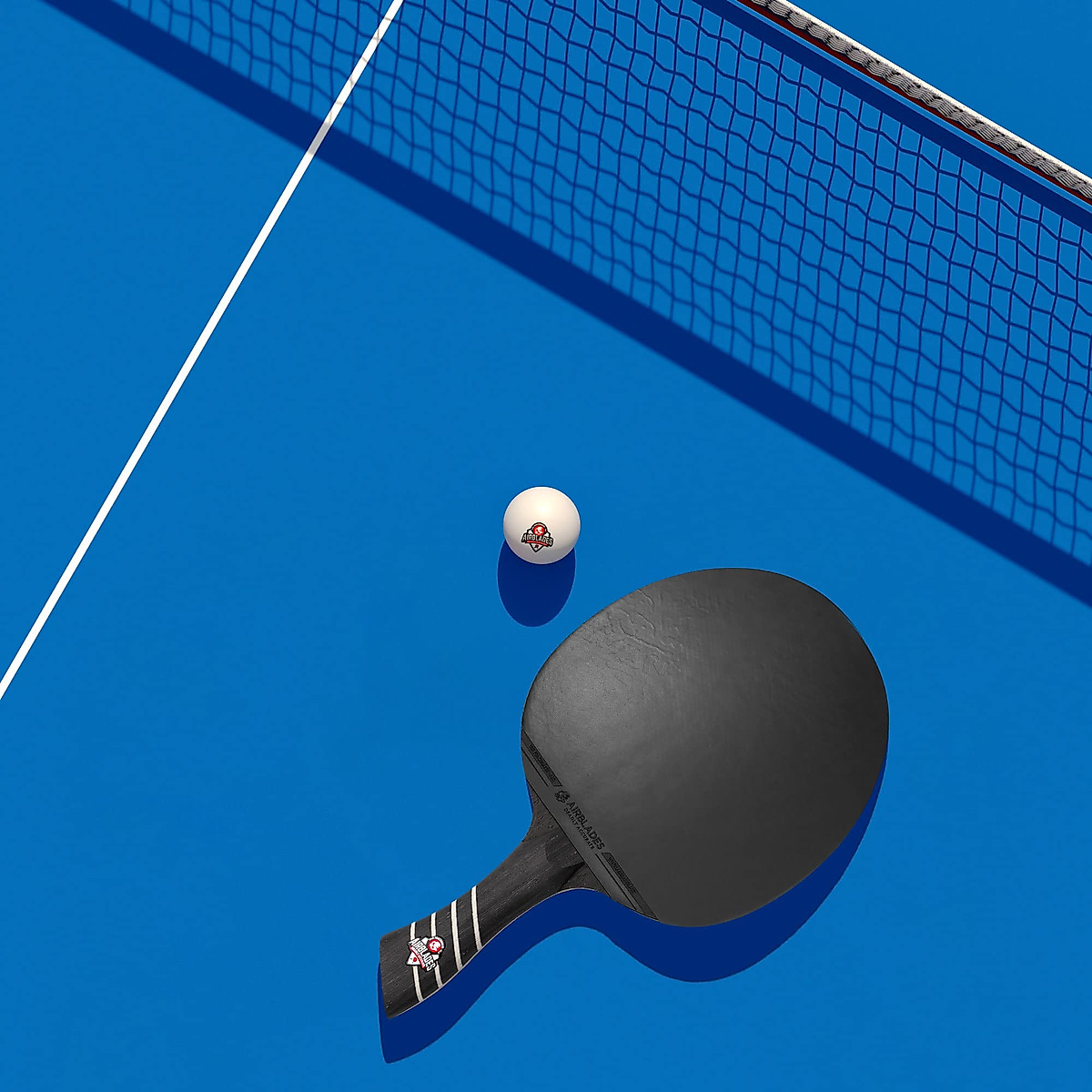 AirBlades The Peace Maker ALC - Professional Ping Pong Paddle - Carbon Fiber Table Tennis Racket Producing Maximum Spin & Control for All Levels - Hard Carry Case & Ergonomic Handle.