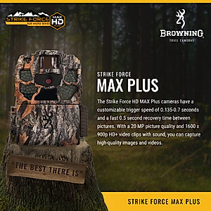 Browning outdoor Trail Cameras Strike Force Max HD Plus BTC, Motion Only