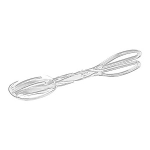Plastic Serving Scissor Tong - 11.25" | Clear | 1 Pc.
