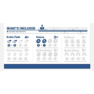Callahan Front Brake Kit for Ford Fusion Lincoln MKZ Zephyr Mazda 6 Mercury Milan Disc Brake Rotors Ceramic Brakes Pads Replacement Brake Kit
