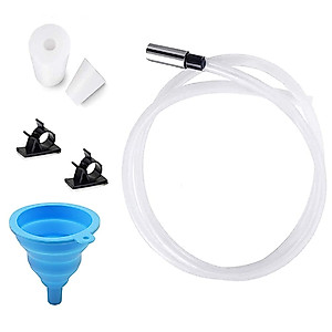 SAMODRA Soap Dispenser for Kitchen Sink, Premium Stainless Steel Pump Head 17 OZ Bottle 3.15 Inch Threaded Tube & Sink Soap Dispenser Extension Tube Kit 39" with Metal Check Valve,Upgraded Check Valve