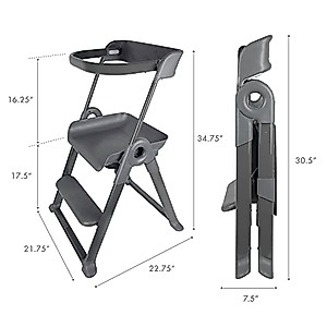 Boon PIVOT Toddler Tower - Folding Step Stool for Kids - 21.75 L x 22.75 W x 34.75 H - Montessori Toddler Kitchen Stool Helper - Ages 18 Months to 4 Years