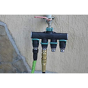 Riemex Garden Hose Quick Connector Set Solid Brass 3/4 inch GHT Water Fitings Thread Easy Connect No-Leak Male Female Value (2, Internal Thread Quick Connector) IQC-2