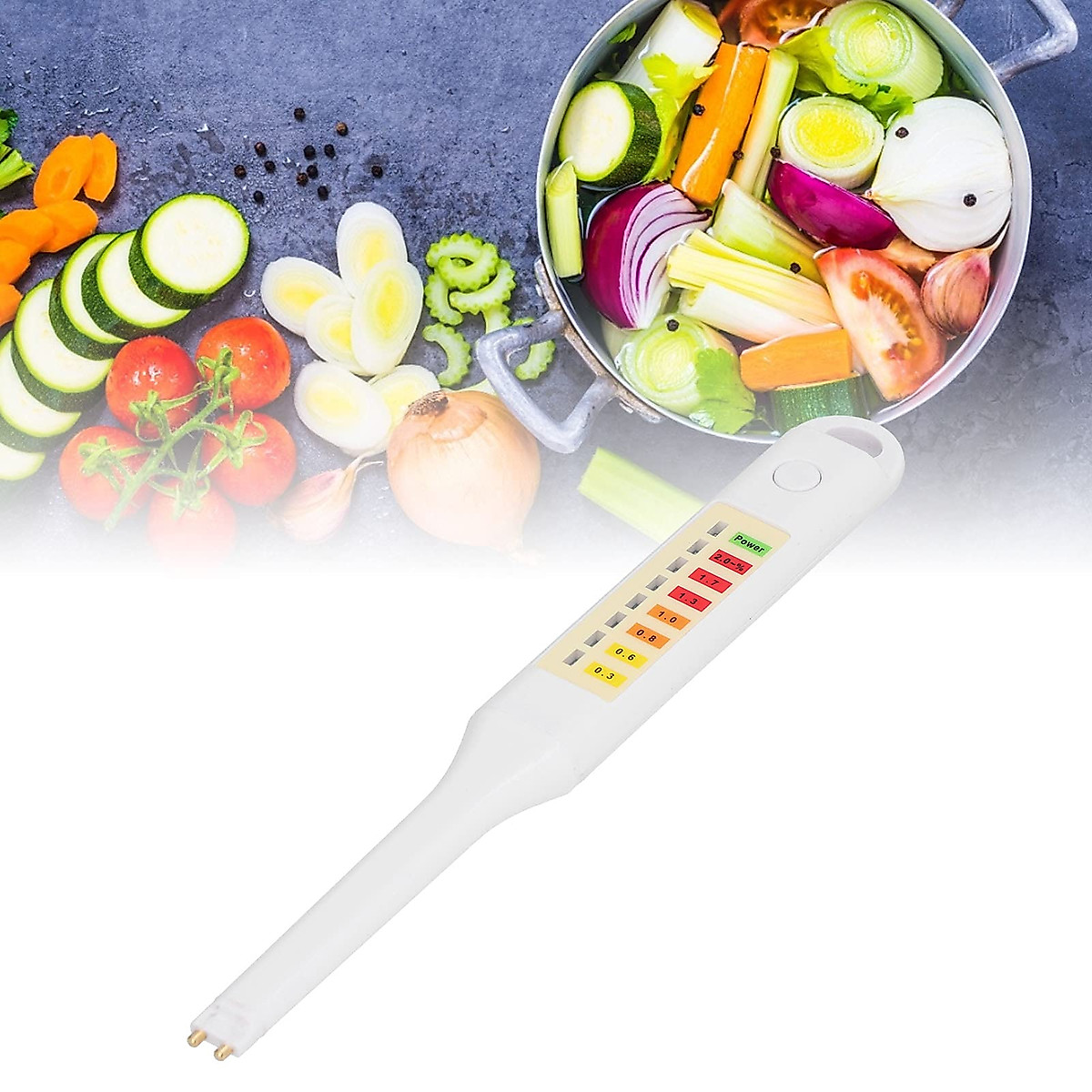 Salinity Tester, Handheld Salinity Meter Simple for Determining The Salt Concentration in Liquid or Food