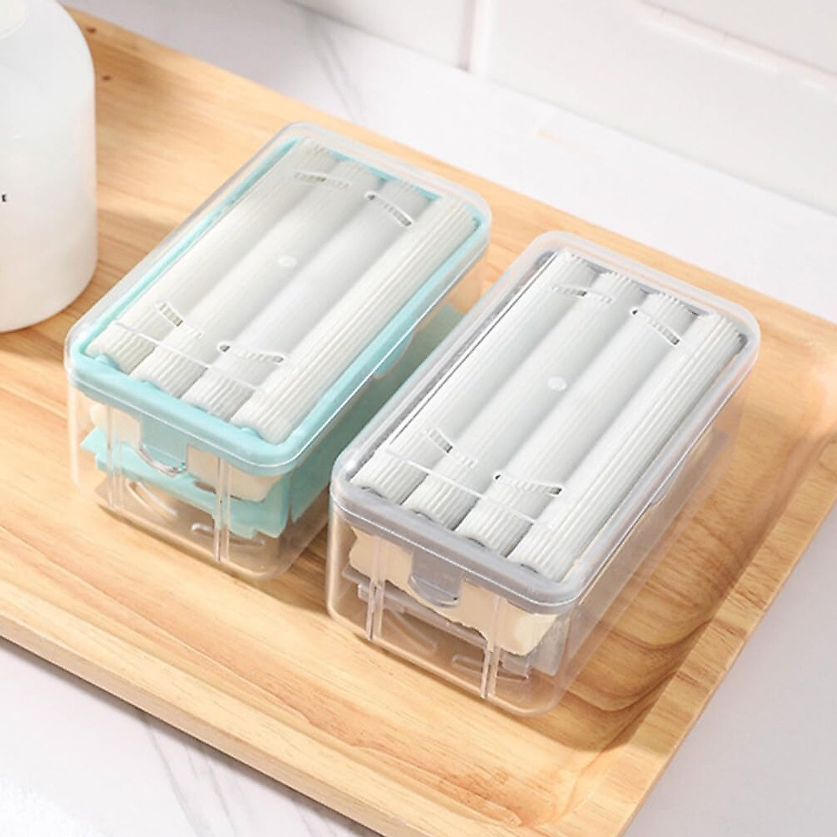 Cabilock 3pcs Box Soap Dish Foaming Holder Soap Foaming Case Soap Drainer Soap Foaming Tool Soap Container Foaming Soap Dish Soap Dishes for Bar Soap Household Soap Holder Travel Pp