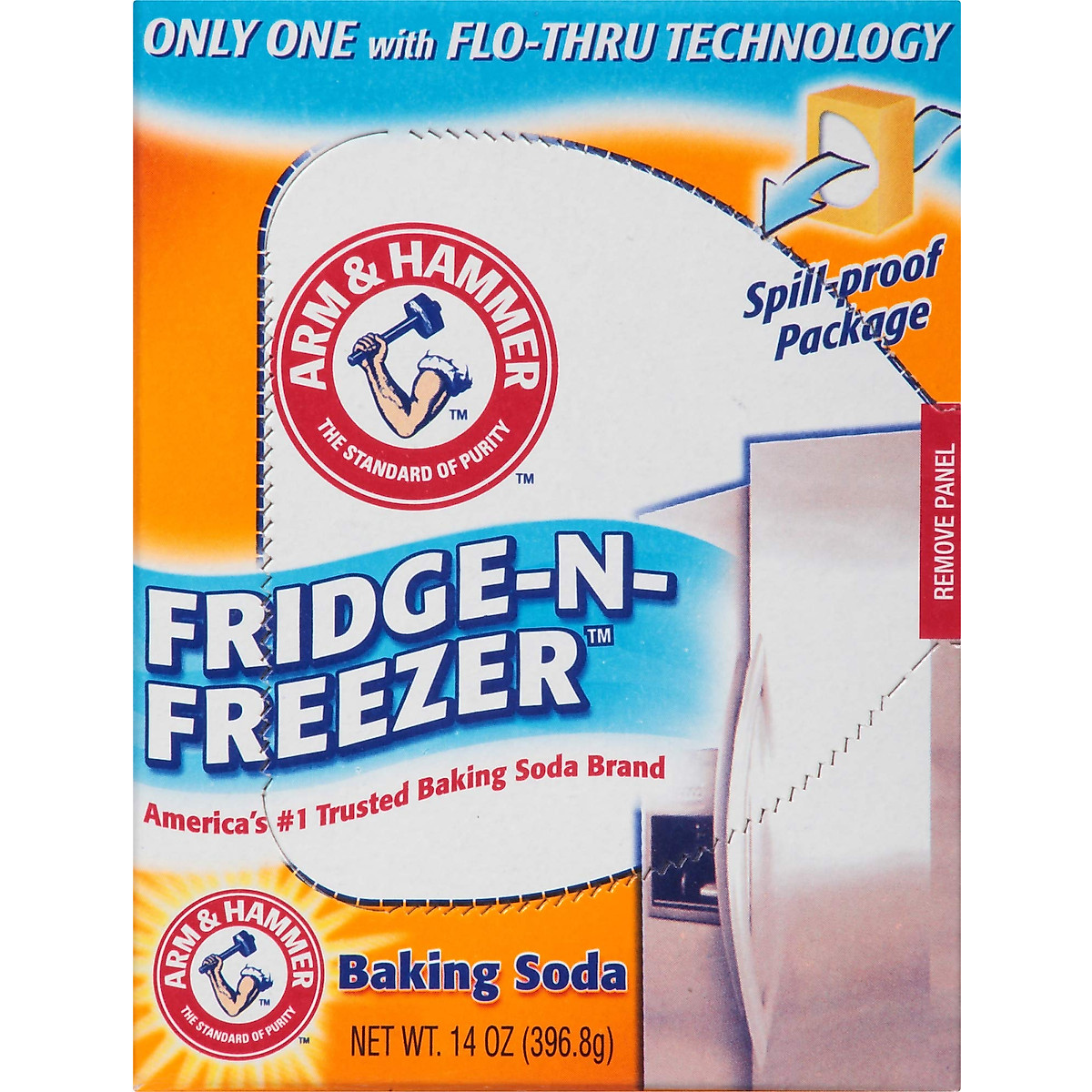 Arm & Hammer Baking Soda Fridge-n-Freezer Odor Absorber, 14 oz. - 12 Pack