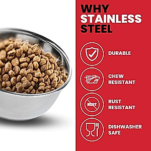 Ethical Pet SPOT Stainless Steel Coop Cup, Perfect Bowls for Cages and crates 20-Ounce pet Food Bowl. for Birds, Dogs, Cats, and Reptiles. (6011)