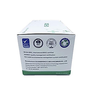 G-BOX 3-Ply Adult Black Disposable Face Masks with Elastic Earloops & Metal Nose-wire (50, Black)