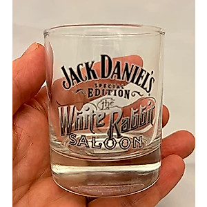 M. CORNELL IMPORTERS Jack Daniel's White Rabbit Saloon Shot Glass Official Licensed Glassware