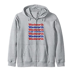 Woolworth Store Retro Vintage Zip Hoodie