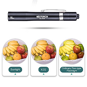 NEXTORCH Professtional Medical LED Penlight Flashlight with a Clip Small Torch for Nursing Students Doctors AAA Battery K3S