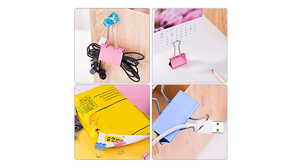 Buy Assorted Binder Clips - Durable 100-Piece Set for Office & Home