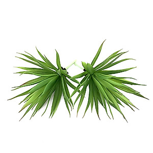 EBUYOM 2 PCS Artificial Succulents Plants Real Touch Lifelike Succulants Plants Faux Greenery Plants Garden DIY Home Office Decoration Ornament (Agave)