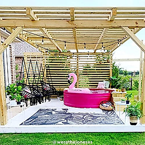 Enbrighten Premium Warm White String Lights, 48ft Black Cord, 24 Shatterproof Acrylic Bulbs, Weatherproof, Outdoor String Lights, 35631