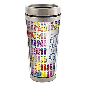 Flip Flop Kind of Girl Stainless Steel 16 oz Travel Mug with Lid