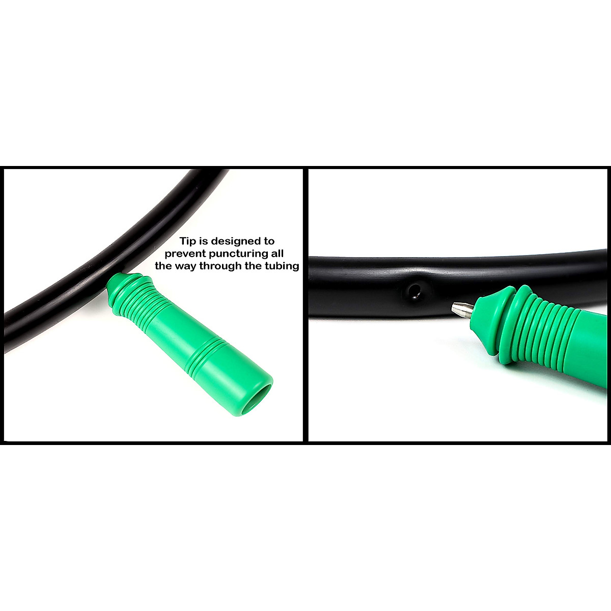 Drip Irrigation Plugs (50 pcs) and Hole Punch Tool (1 pcs): Goof Plugs for Hose or Tubing End Caps - Puncture to Insert Fittings and Parts