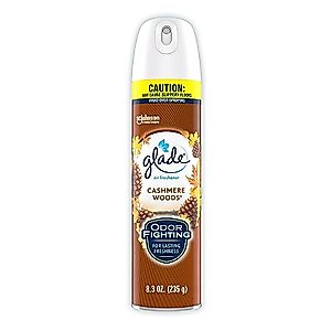 Glade Air Freshener Odor Fighting Room Spray, Cashmere Woods, 8.3 oz