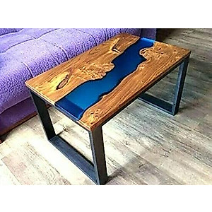 Epoxy Table, Live Edge Wooden Table, Epoxy Resin River Table, Natural Wood,Dining table, Natural Epoxy Table, Resin Table