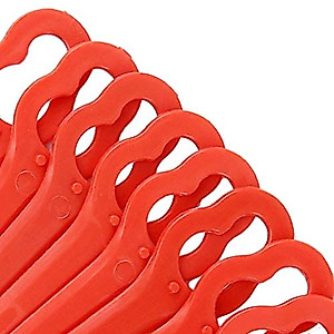 Hicello 100PCS Plastic Machine Trimming Blades, Mower Cutter Blade, Replacement for Cordless Grass Trimmer Brushcutter 4008 007 1000 Grass Cutter Tool