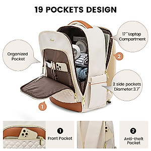 LOVEVOOK Laptop Backpack for Women Teacher/Nurse Backpack Purse Computer Bag Work Travel Backpack Men Business Bookbag with USB Charging Port College Students Backpack