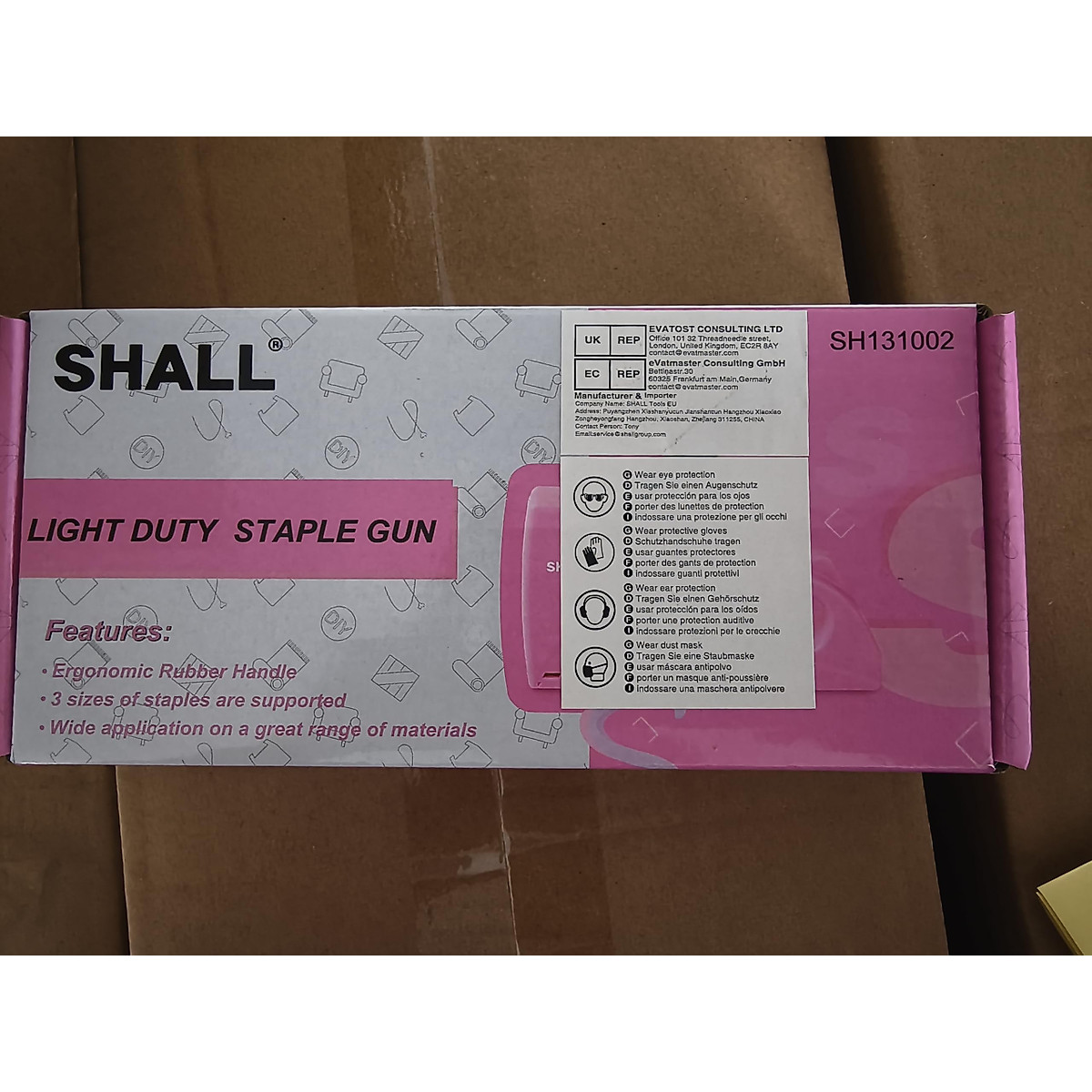 SHALL Light Duty Staple Gun for Wood - Pink Upholstery Staple Gun with 1600pcs JT21 Staples 1/4, 5/16, 3/8 inch and Staple Remover - Women Staple Gun for Crafts, Fabric Stapler Gun for DIY, Decoration