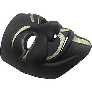 Udekit Hacker Mask V for Vendetta Mask for Kids Women Men Halloween Cosplay Costume