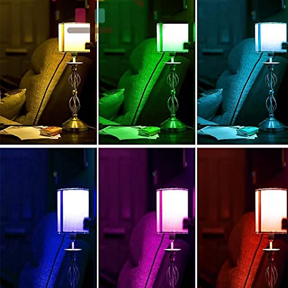 13W Smart Light Bulb(120W Equivalent)Wixann A19 E26 1300Lumens LED Color Changing Light Bulbs, adjustable 16 Million DIY Colors and Music Sync 2700K-6500K WiFi Bulbs Work with Alexa, Google Home-4Pack