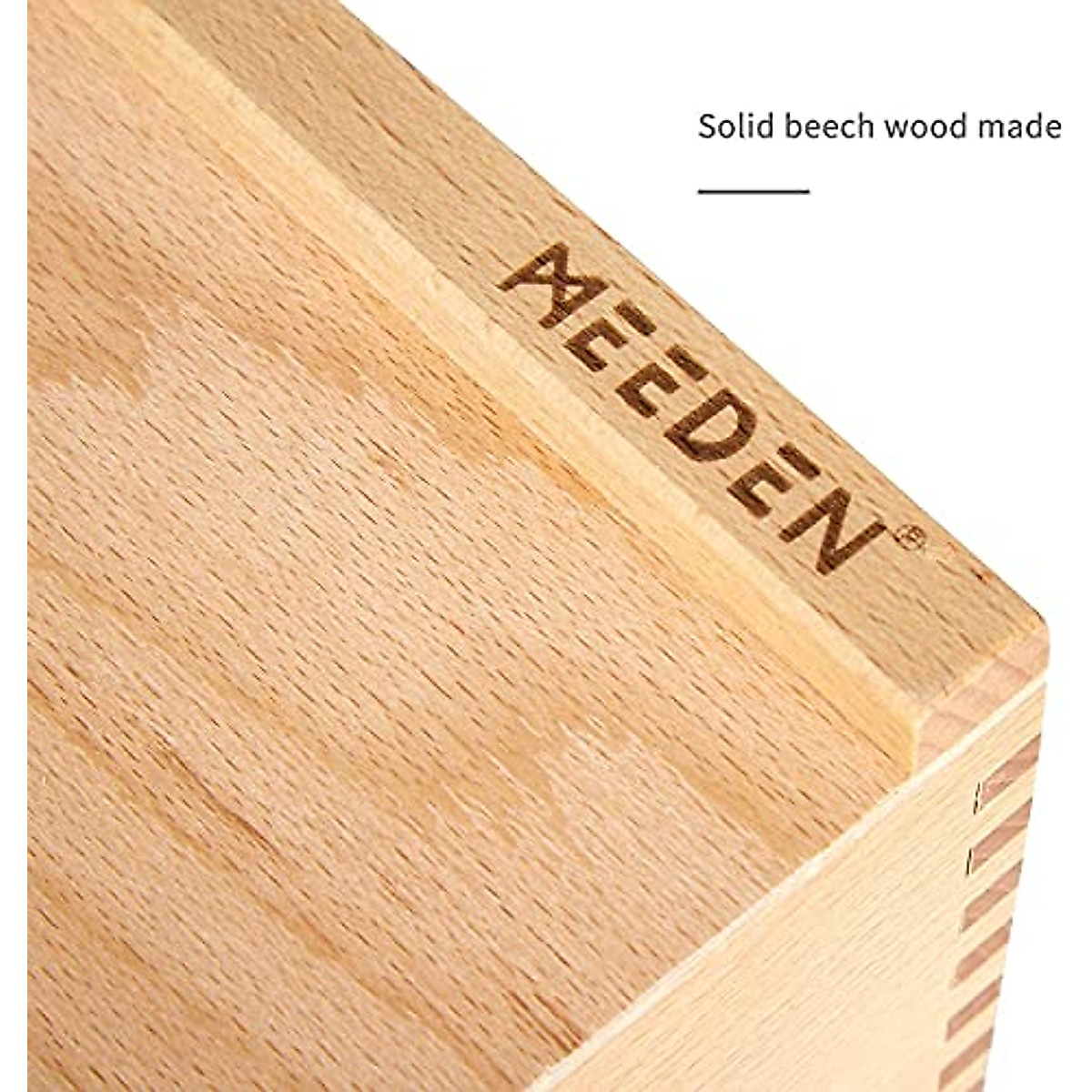 MEEDEN 4-Drawer Artist Supply Storage Box - Portable Foldable Multi-Function Beech Wood Artist Pencil & Brush Storage Box with Drawer & Compartments for Pastels, Pencils, Pens, Brushes, Stamp