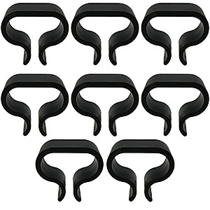 heyous 8PCS Black Non Slip Outdoor Patio Garden Wicker Rattan Furniture Alignment Sofa Rattan Chair Fastners Clip Sectional Connector