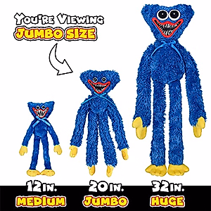Poppy Playtime - Huggy Wuggy Jumbo Plush (20" Tall Plush, Series 1) [Officially Licensed]