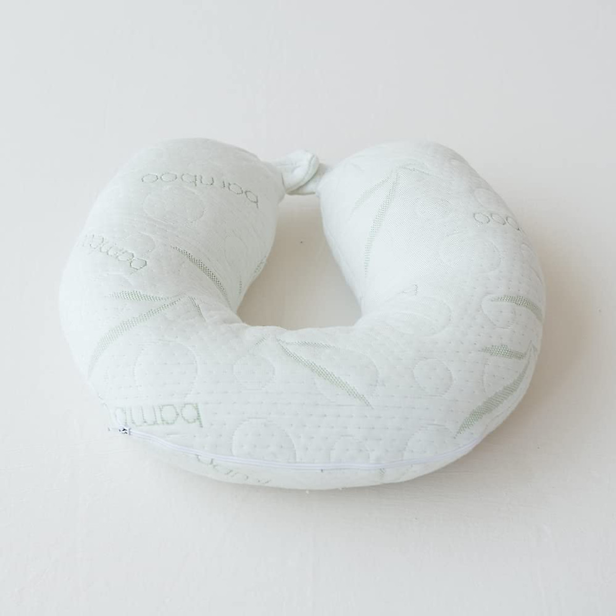 Memory Foam Travel Pillow - Cooling Rayon Made from Bamboo and Polyester Cover - U Shaped - Machine Washable - Great for Airplanes and Cars